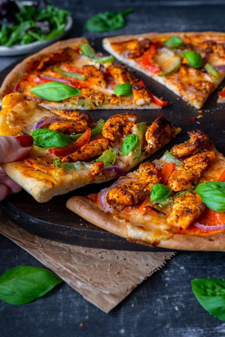 Peri Peri Chicken Pizza (Nando’s Inspired) - Easy Peasy Foodie