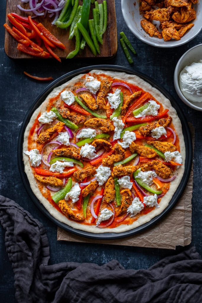 Peri Peri Chicken Pizza (Nando’s Inspired) - Easy Peasy Foodie