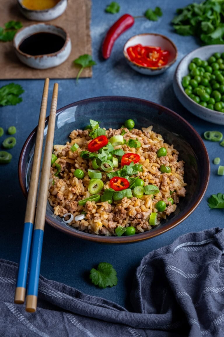 Turkey Mince Fried Rice - Easy Peasy Foodie