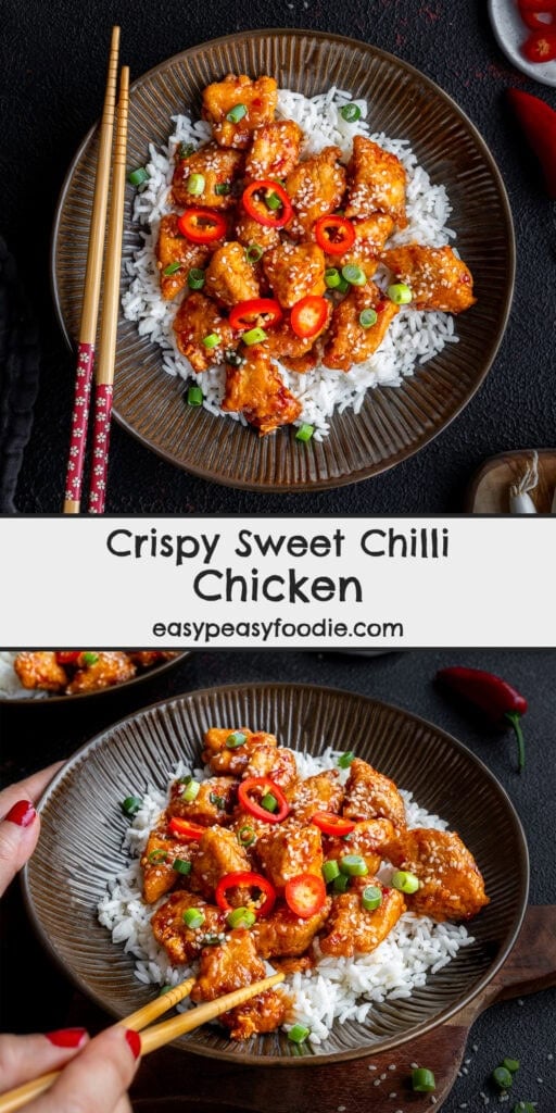 Crispy Sweet Chilli Chicken - Easy Peasy Foodie