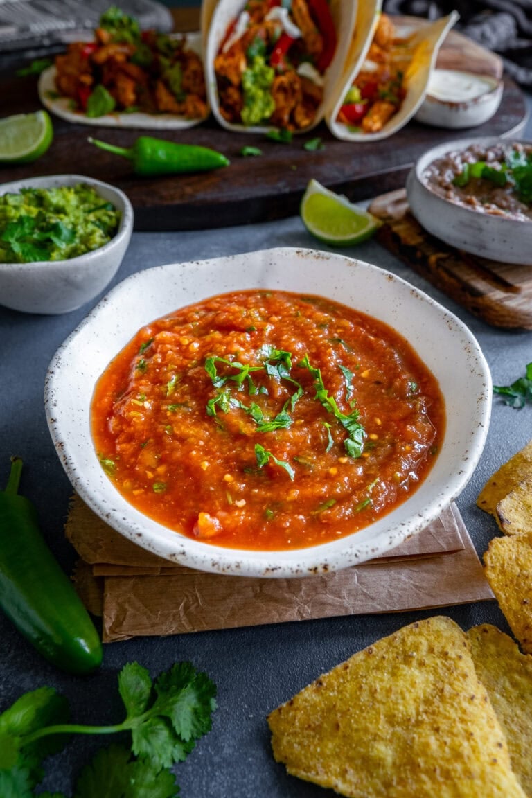 Easy Homemade Salsa (Salsa Roja) - Easy Peasy Foodie