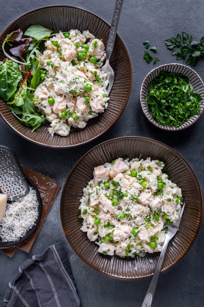 Leftover Turkey Risotto - Easy Peasy Foodie