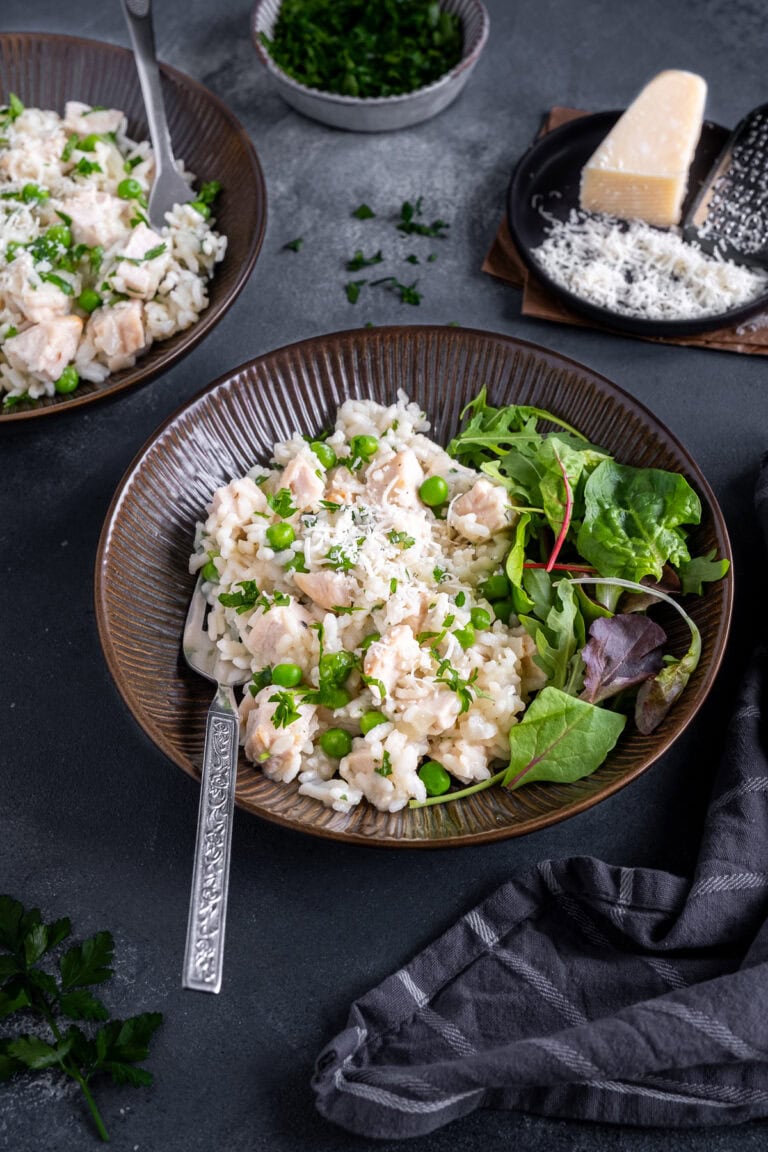 Leftover Turkey Risotto - Easy Peasy Foodie