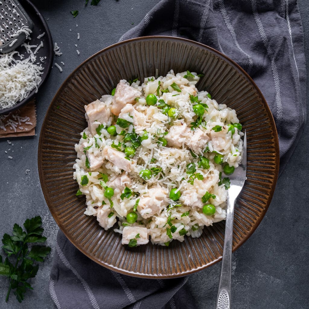 Leftover Turkey Risotto - Easy Peasy Foodie