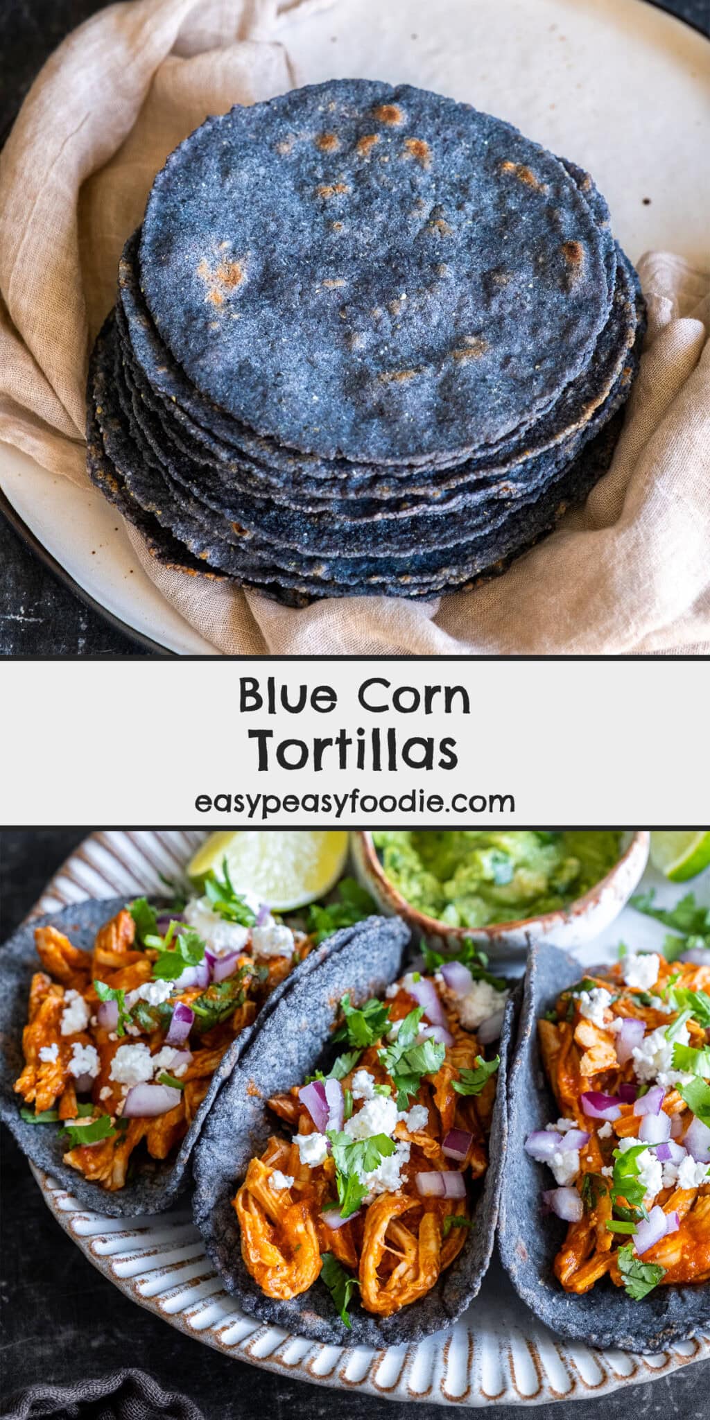 Blue Corn Tortillas - Easy Peasy Foodie