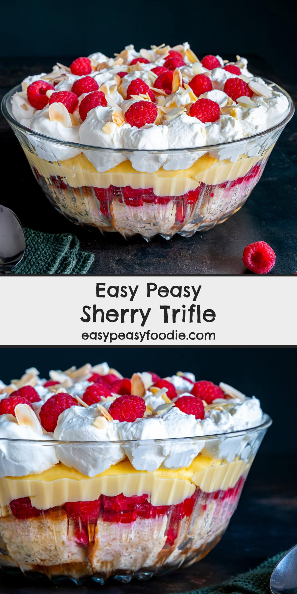 Easy Sherry Trifle - Easy Peasy Foodie