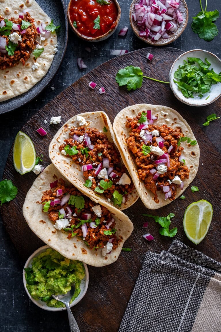 Easy Beef Mince Tacos (Soft Tacos) - Easy Peasy Foodie