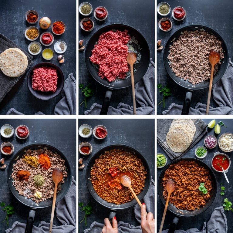 Easy Beef Mince Tacos (Soft Tacos) - Easy Peasy Foodie