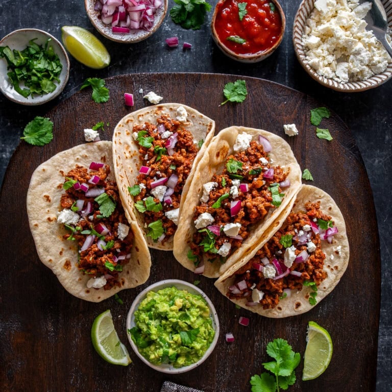 Easy Beef Mince Tacos (Soft Tacos) - Easy Peasy Foodie